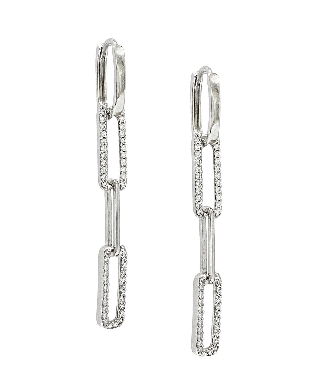 Sparkle Chain Hoop Earring Aishas sparkle-chain-hoop-earring-aishas
