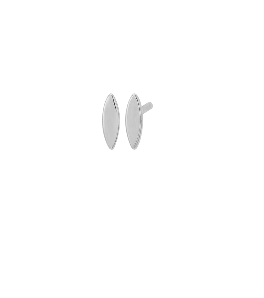 Plain Willow Leaf Stud Earring Aishas plain-willow-leaf-stud-earring-aishas