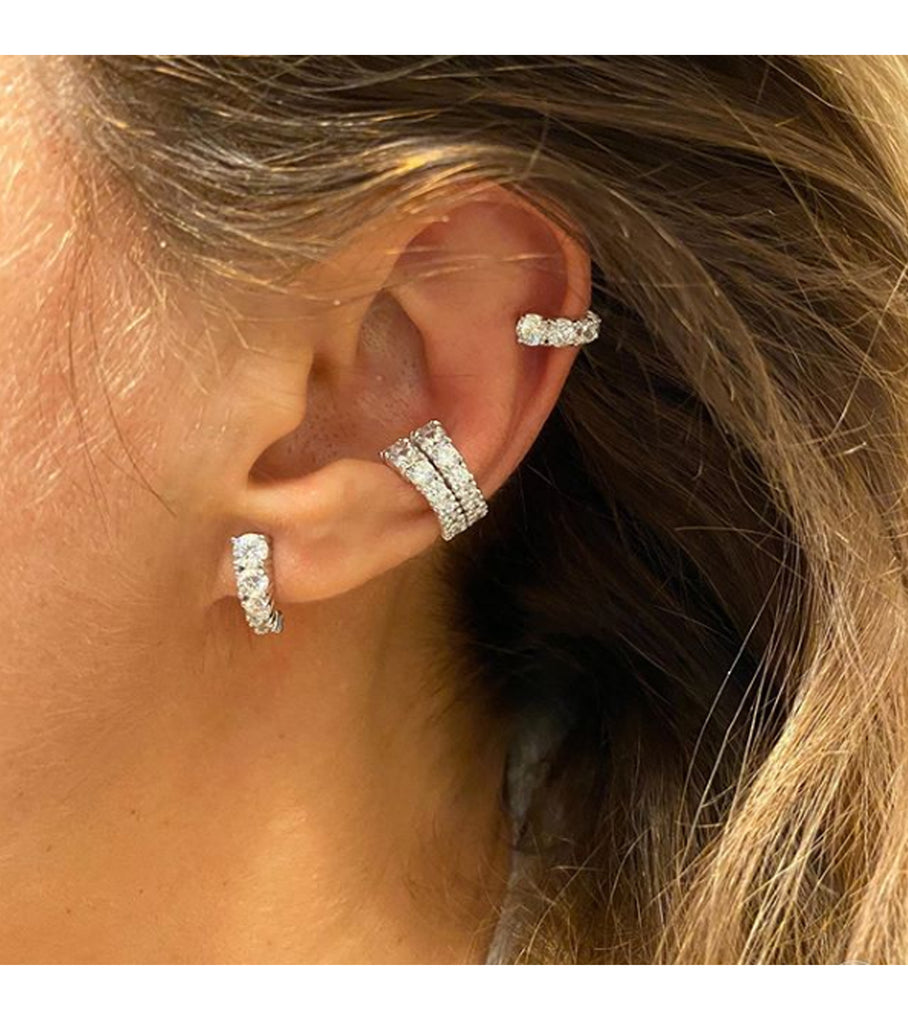 2 Rows Graduated Ear Cuff – Aishas
